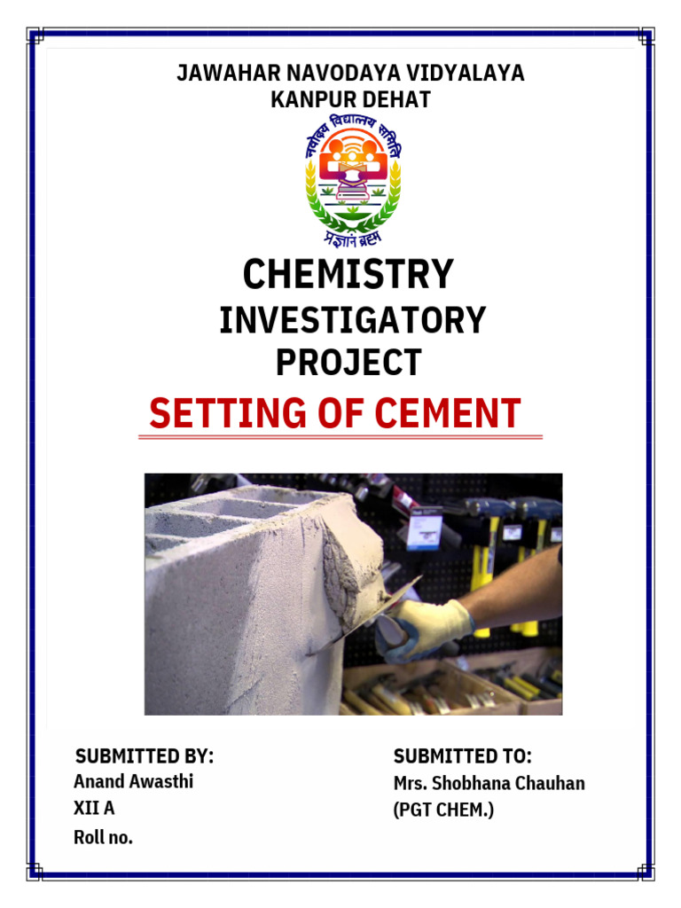 Setting of Cement - PDF 20241105 124656 0000 | PDF | Cement | Lime (Material)