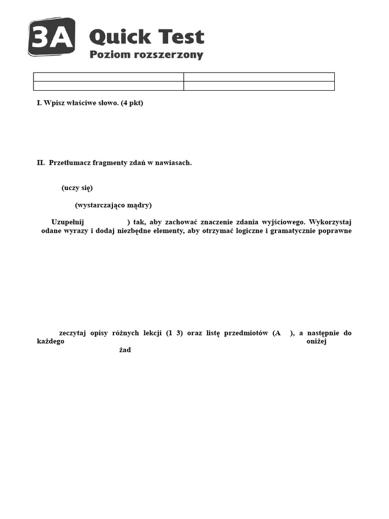 EGR Quick Test 3A | PDF