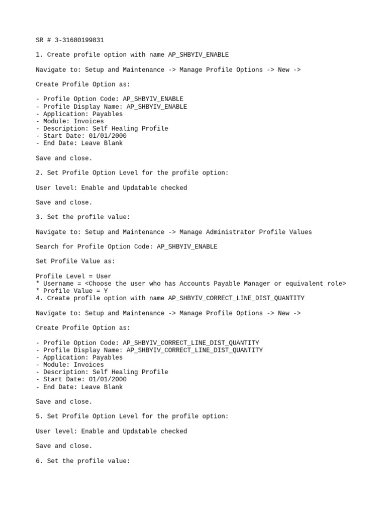 Data Fix For PO Matched Unaccounted Not Cancelled Invoice For Oracle ...