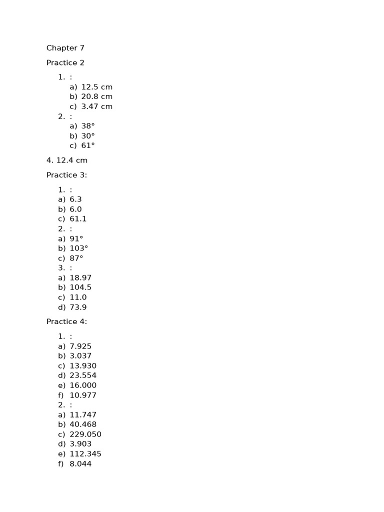 Math Practice Exercises and Solutions | PDF | Teaching Methods & Materials