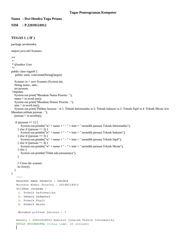 Tugas Pemrograman Komputer | PDF | Systems Architecture | Functional ...