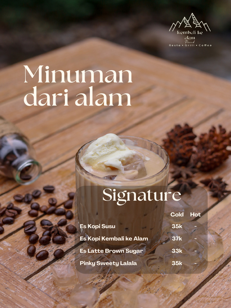 1 New Menu Kembali Ke Alam | PDF | Asian Cuisine | Cuisine