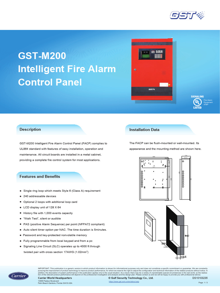 GST-M200 | PDF | Electricity | Equipment