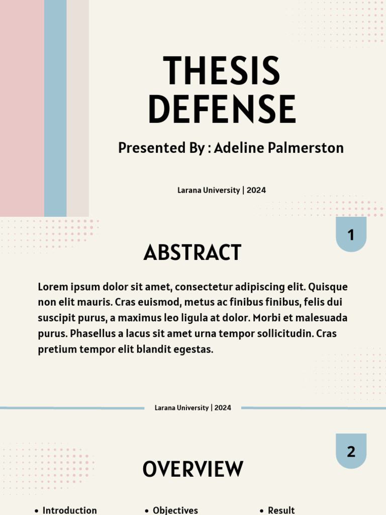 Thesis Defense | PDF