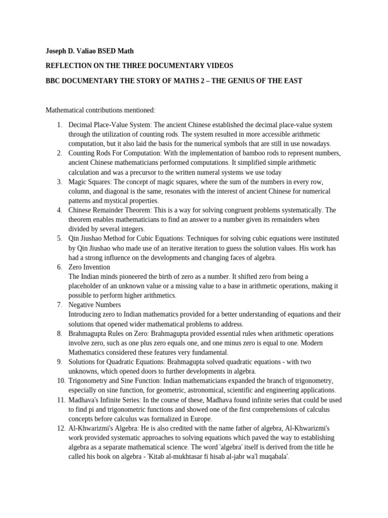 BBC Documentary The Story of Maths 2 | PDF | Mathematics | Geometry