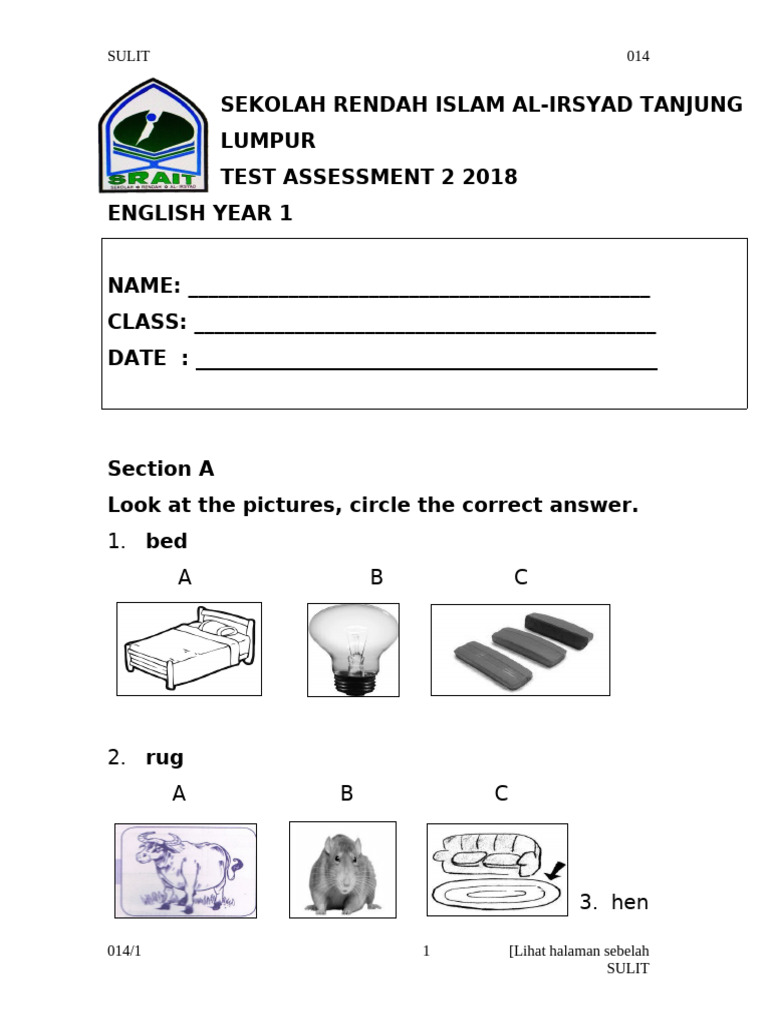 ENGLISH YEAR 1 | PDF | Rainbow | Color