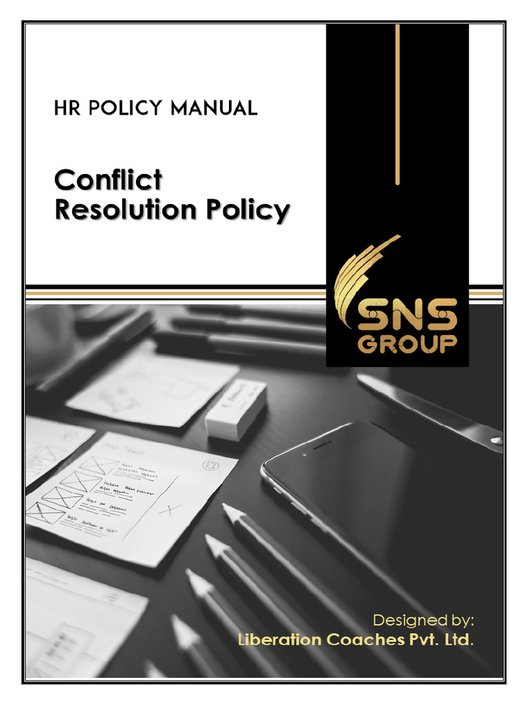 Conflict Resolution Policy - Final | PDF | Conflict Resolution | Policy