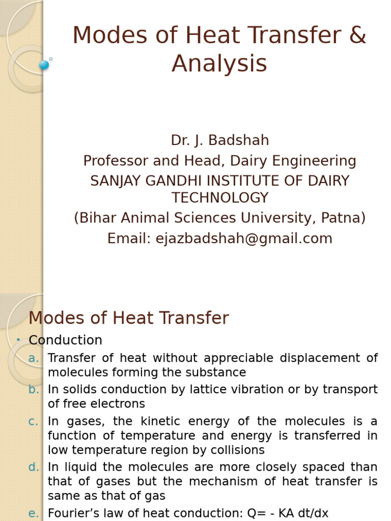 Heat Transfer Modes: Conduction, Convection, Radiation | PDF | Heat ...