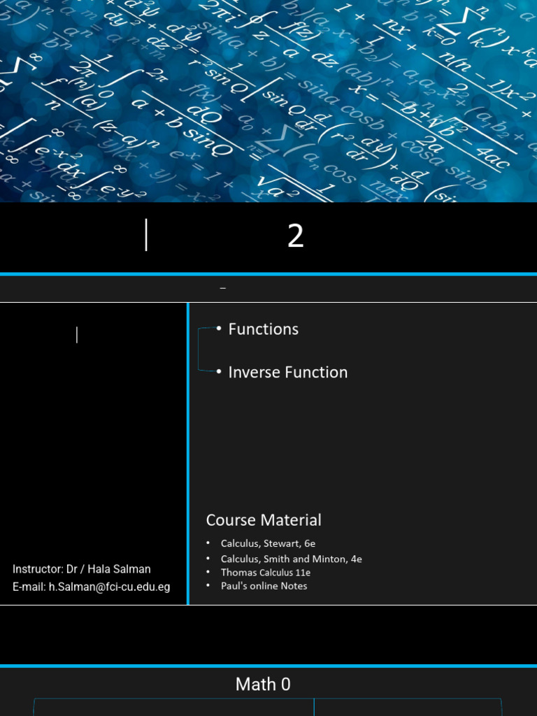 Math 0 Session 2 | PDF | Function (Mathematics) | Functions And Mappings