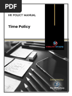 Sample Working Hours Policy | PDF | Overtime | Working Time
