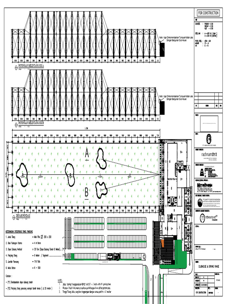25 - 07 - 24 Rev Gambar Tiang Jala Driving Range | PDF