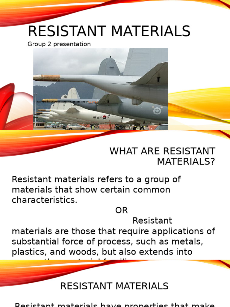 Overview of Resistant Materials | PDF | Natural Rubber | Plastic