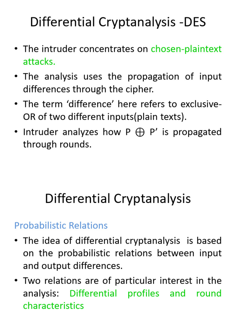 Linear Cryptanalysis and Differential Cryptanalysis | PDF | Cryptanalysis | Applied Mathematics