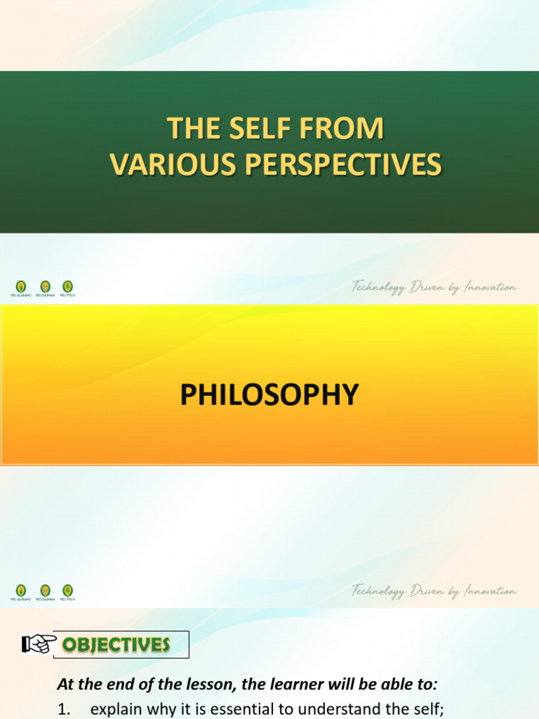 (M1-MAIN) The Self From Various Perspectives | PDF | Id | Soul
