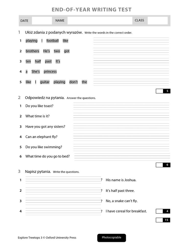 Explore Treetops Klasa III. | PDF