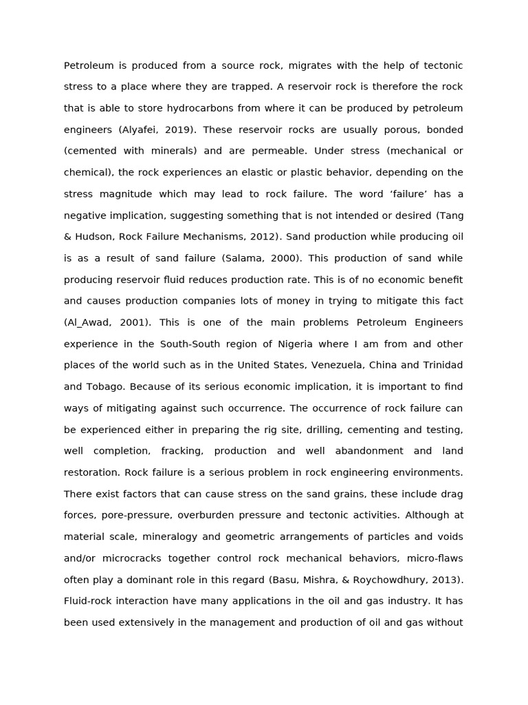 REVISED PROPOSAL | PDF | Strength Of Materials | Petroleum Reservoir
