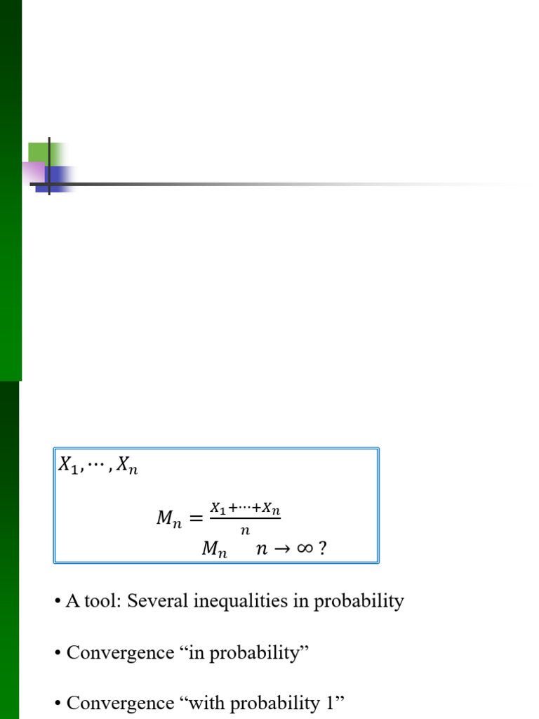 확통1 LectureNote06 on Limit Theorems | PDF | Statistical Theory ...