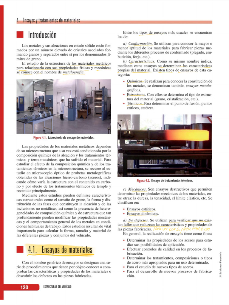 UT4. Ensayos y Tratamientos de Materiales Ed3 | PDF