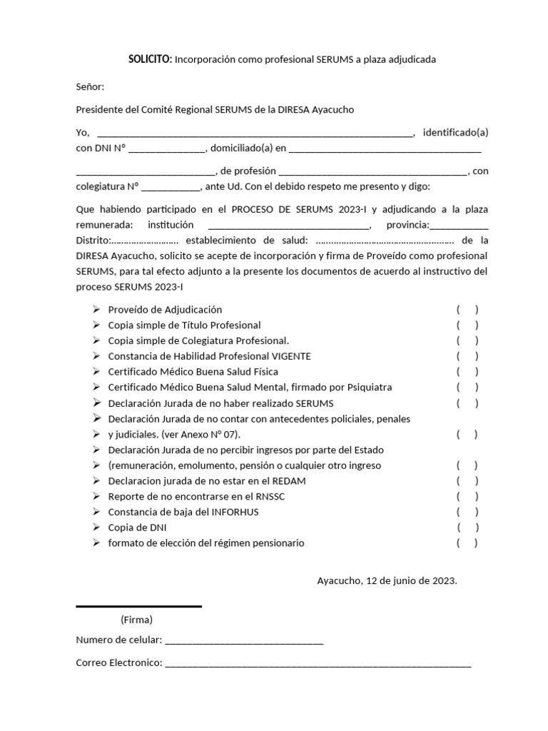 Solicitud Formato | PDF | Documento de identidad