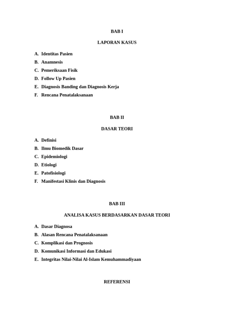 Format Laporan Kasus | PDF | Pengembangan Diri | Sains & Matematika