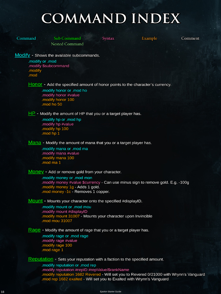 Command Guide-18 | PDF