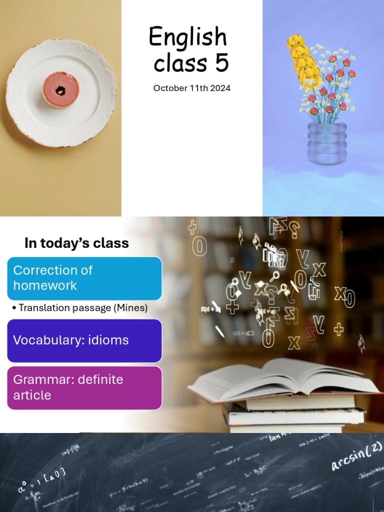 English MPSI Class 5 | PDF | Noun | Plural