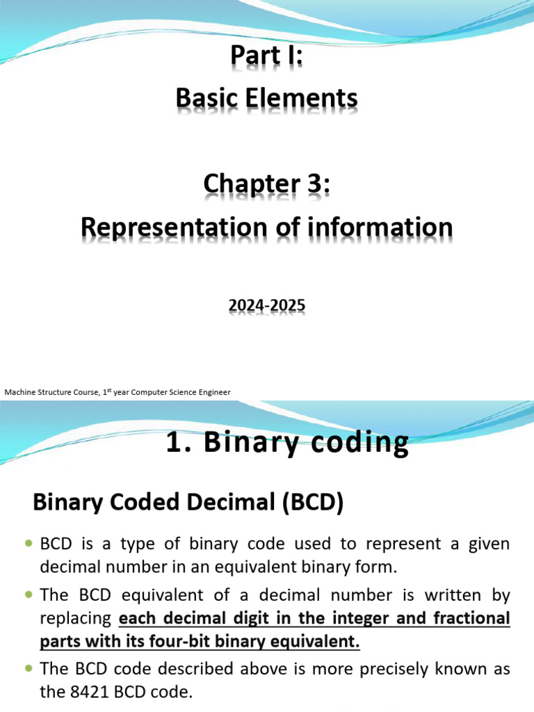 Chapter 3 Machine Structure 2024 | PDF | Binary Coded Decimal | Ascii