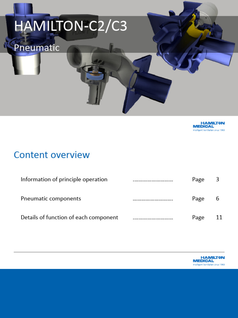 02 Hamilton c2 c3 Pneumatic | PDF | Valve | Breathing