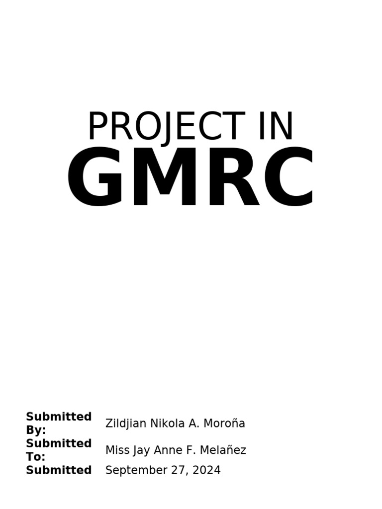 Grade 1 Project | PDF