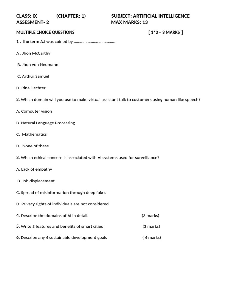 Assesment - 3 - Intro To Ai | PDF | Computers