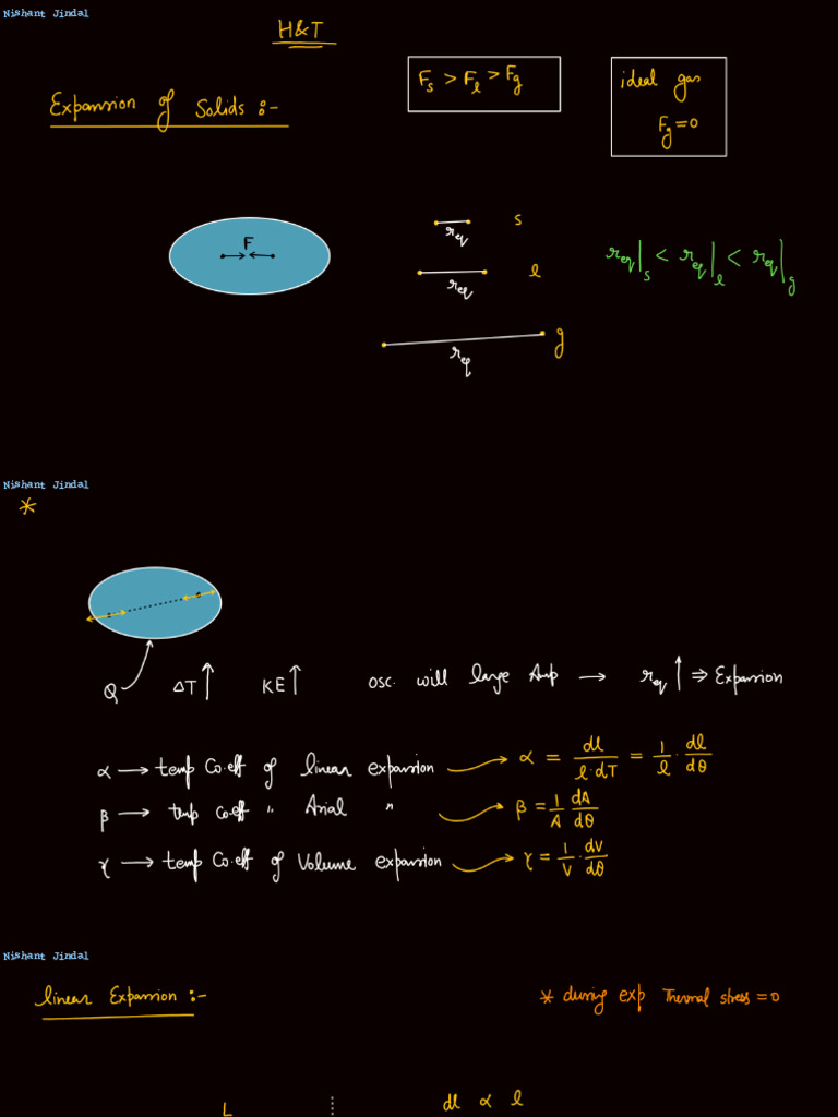 Heat & Thermodynamics L-01 (Class Notes) NJ - 247 | PDF