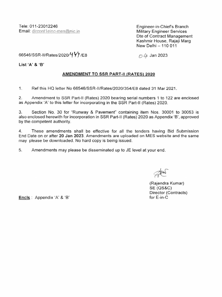 2020 SSR PT II 2020 Incl Amdt - 1 To 122 | PDF