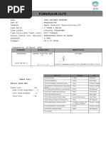 Form Cuti Karyawan | PDF