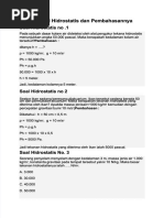 Contoh Soal Hidrostatis Dan Pembahasannya | PDF