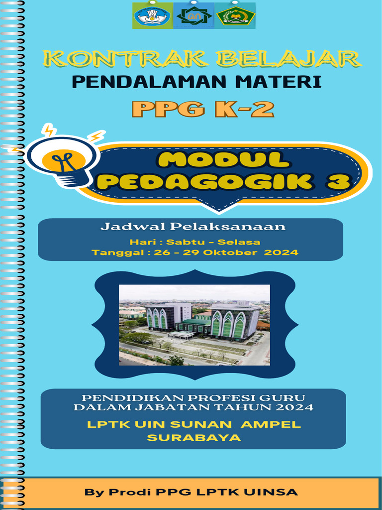 Kontrak Belajar PM Pedagogik 3 K-2 PPG Batch 2 LPTK Uinsa 2024 | PDF