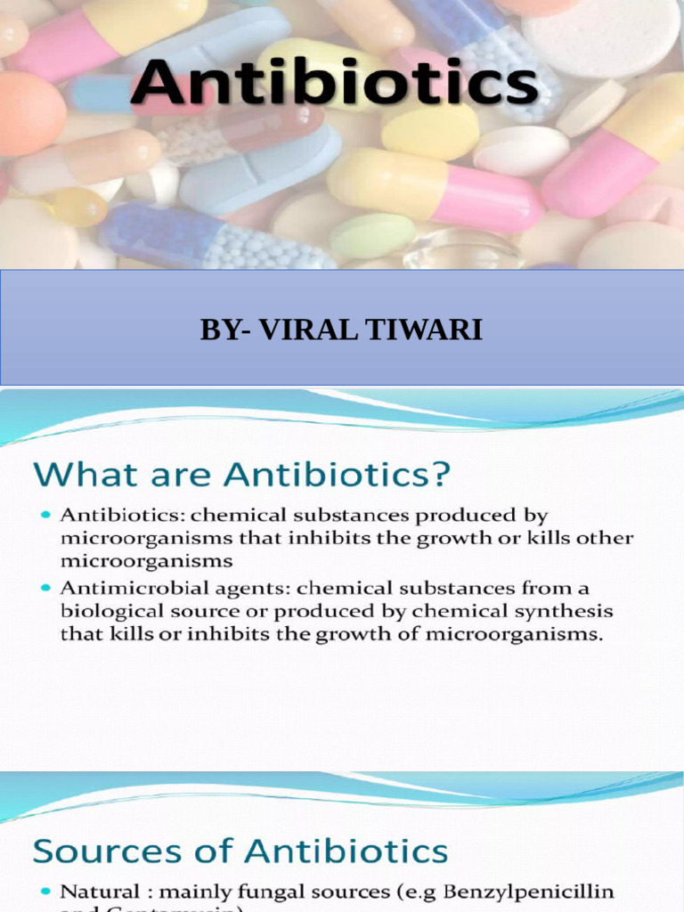 Antibiotics PPT 1 | PDF
