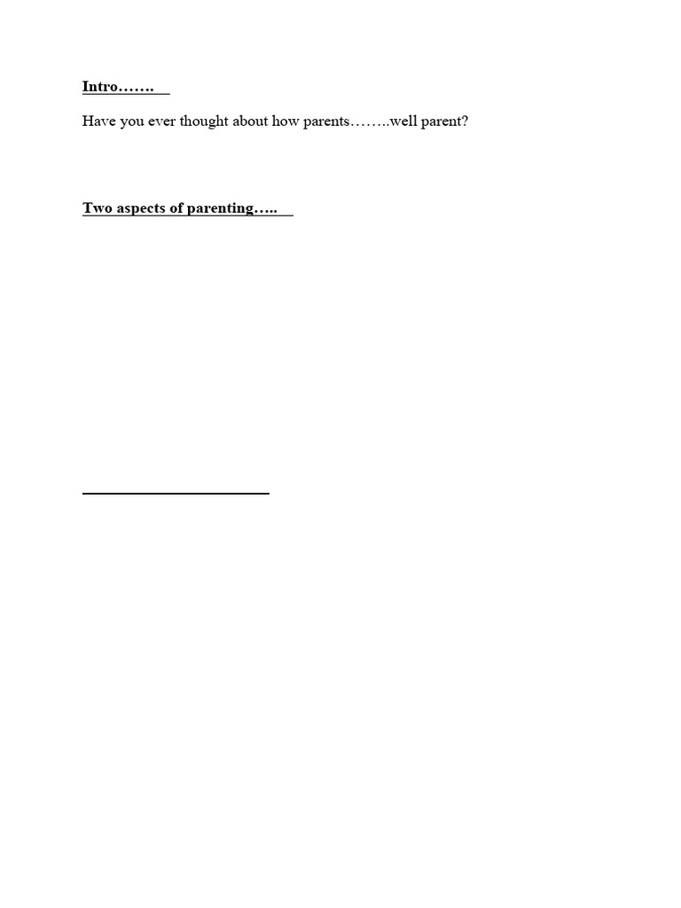 animation script | PDF | Parenting | Behavioural Sciences