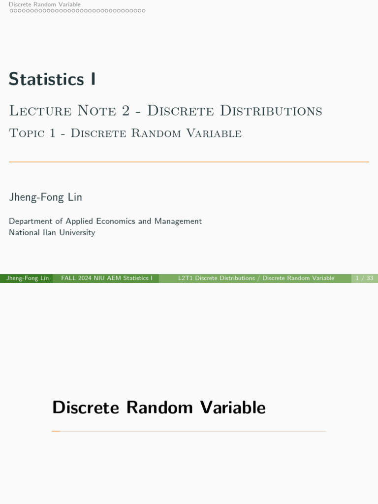 Discrete Random Variables Explained | PDF | Probability Distribution ...