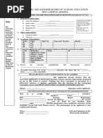 LOC Check List Parent Declaration Form (XI) | PDF