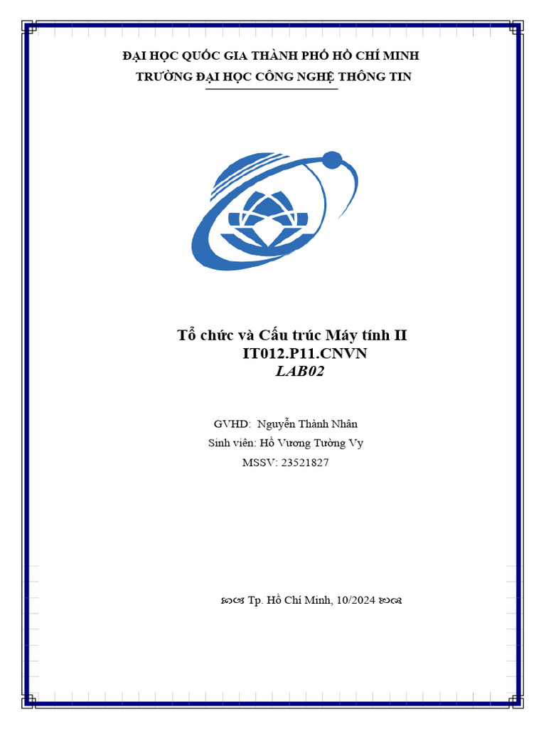 HoVuongTuongVy Lab02 | PDF