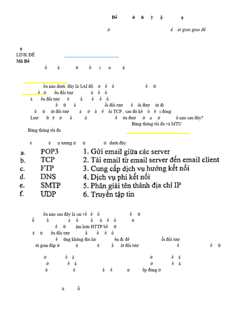 De THI Nhap Mon Mang VIP UIT số 1 | PDF