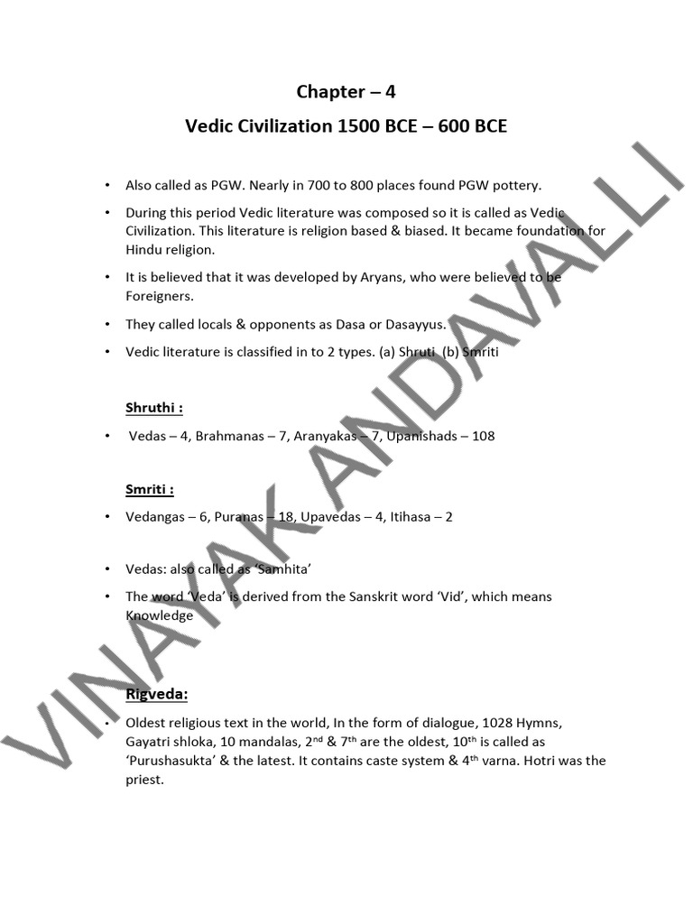 Vedic Civilization | PDF | Vedas | Sanskrit