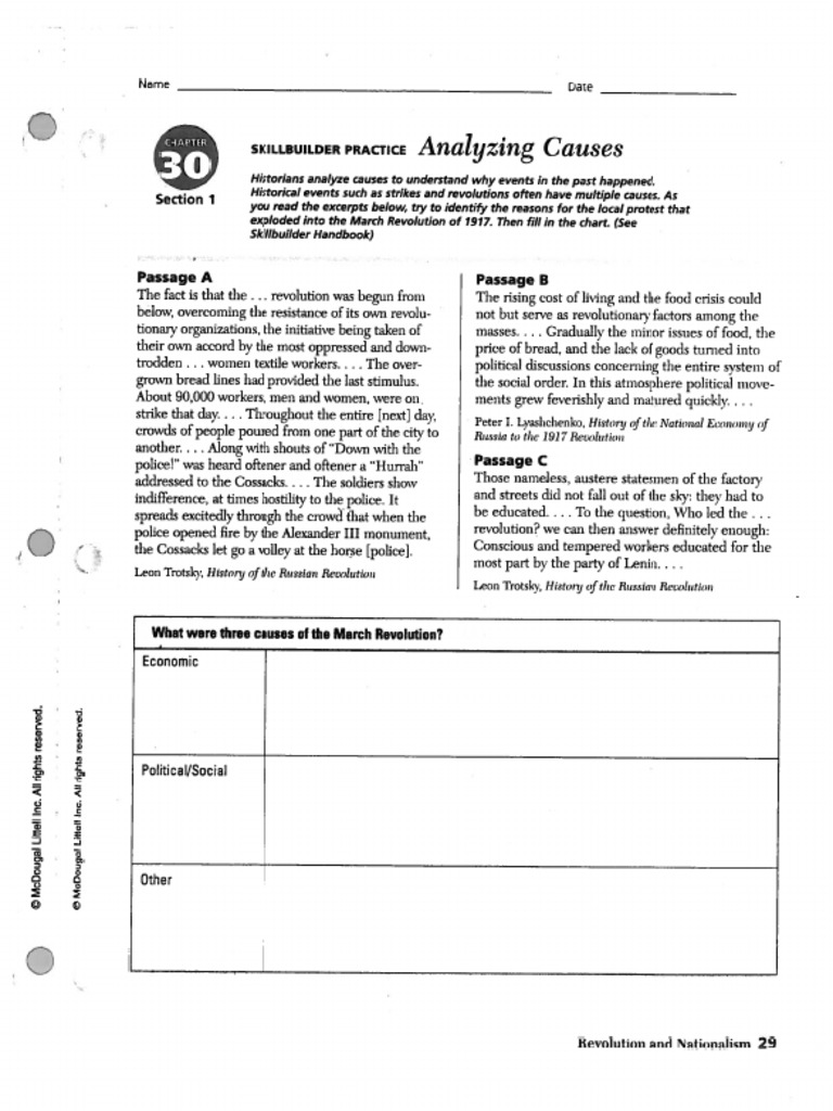 Russian Revolution Packet | PDF