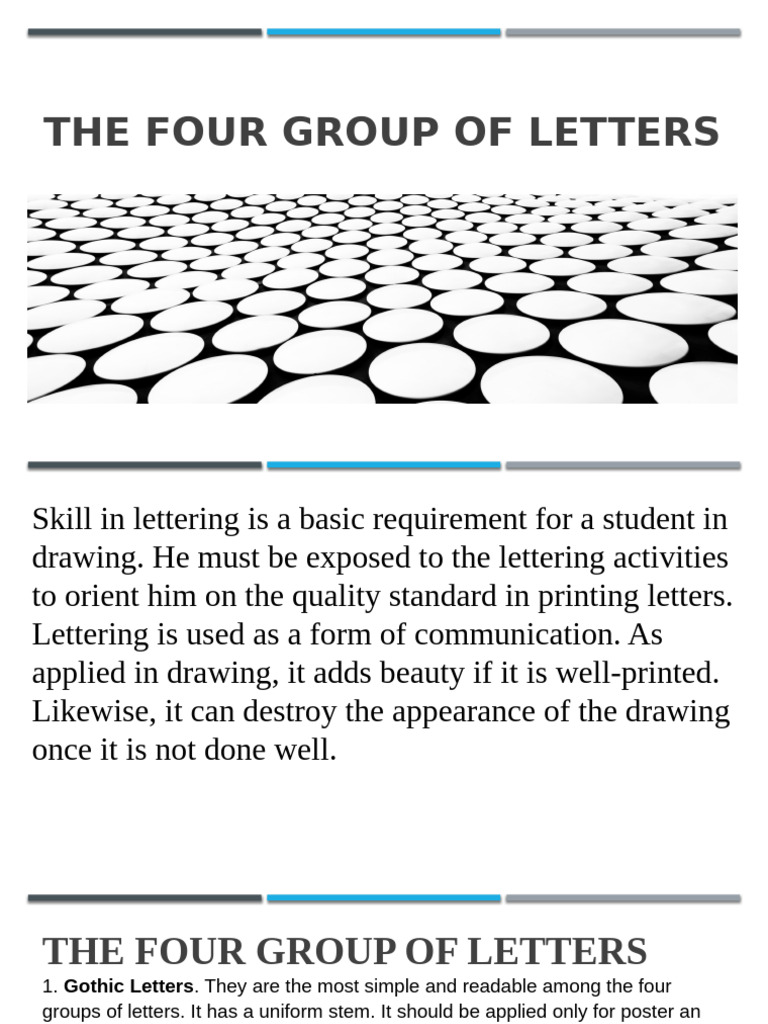 Four Groups of Lettering Styles | PDF | Serif | Sans Serif