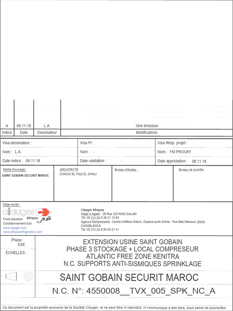 Calcul Supports Anti-Sismique Kénitra 3 | PDF