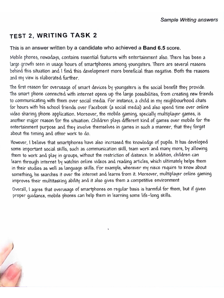 Sample Wrting Test | PDF