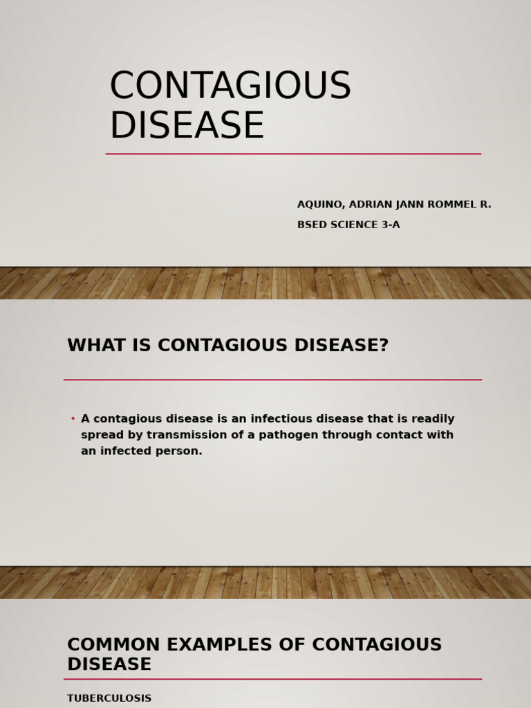 Contagious Diseases | PDF