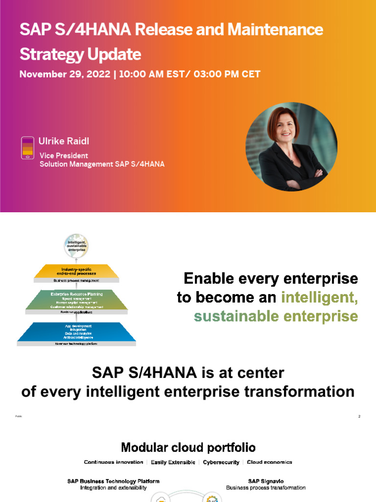 SAP - Community - SAP S - 4HANA Release and Maintenance Strategy ...