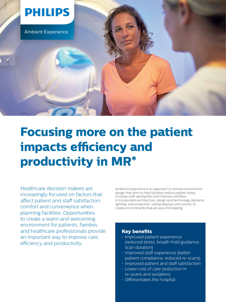 Philips Ambient Experience For MR Product Overview | PDF | Patient ...