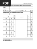 Borewell Drilling Log Sheet | PDF
